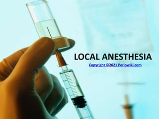 Local anesthesia | PPT