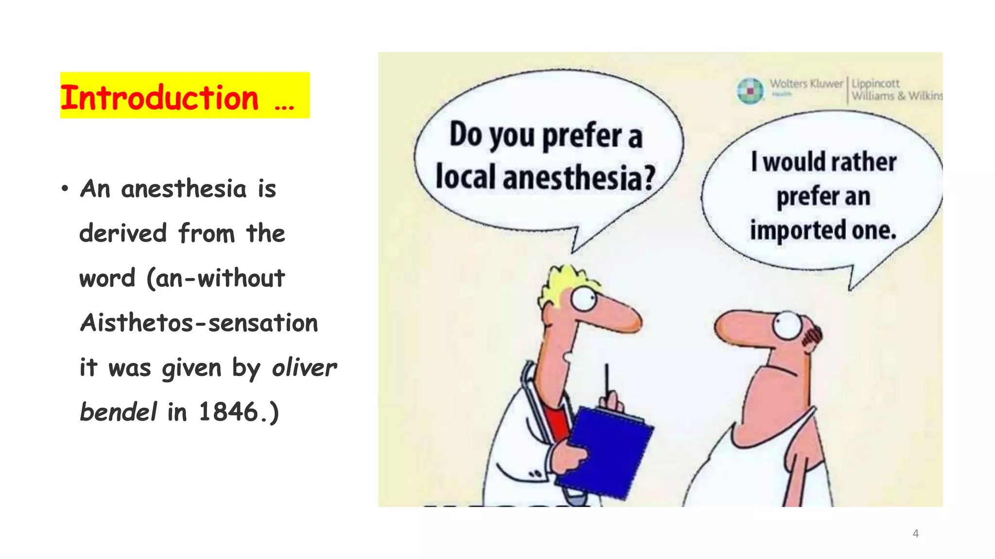Local anesthesia and Local Anesthetic Agents | PPTX