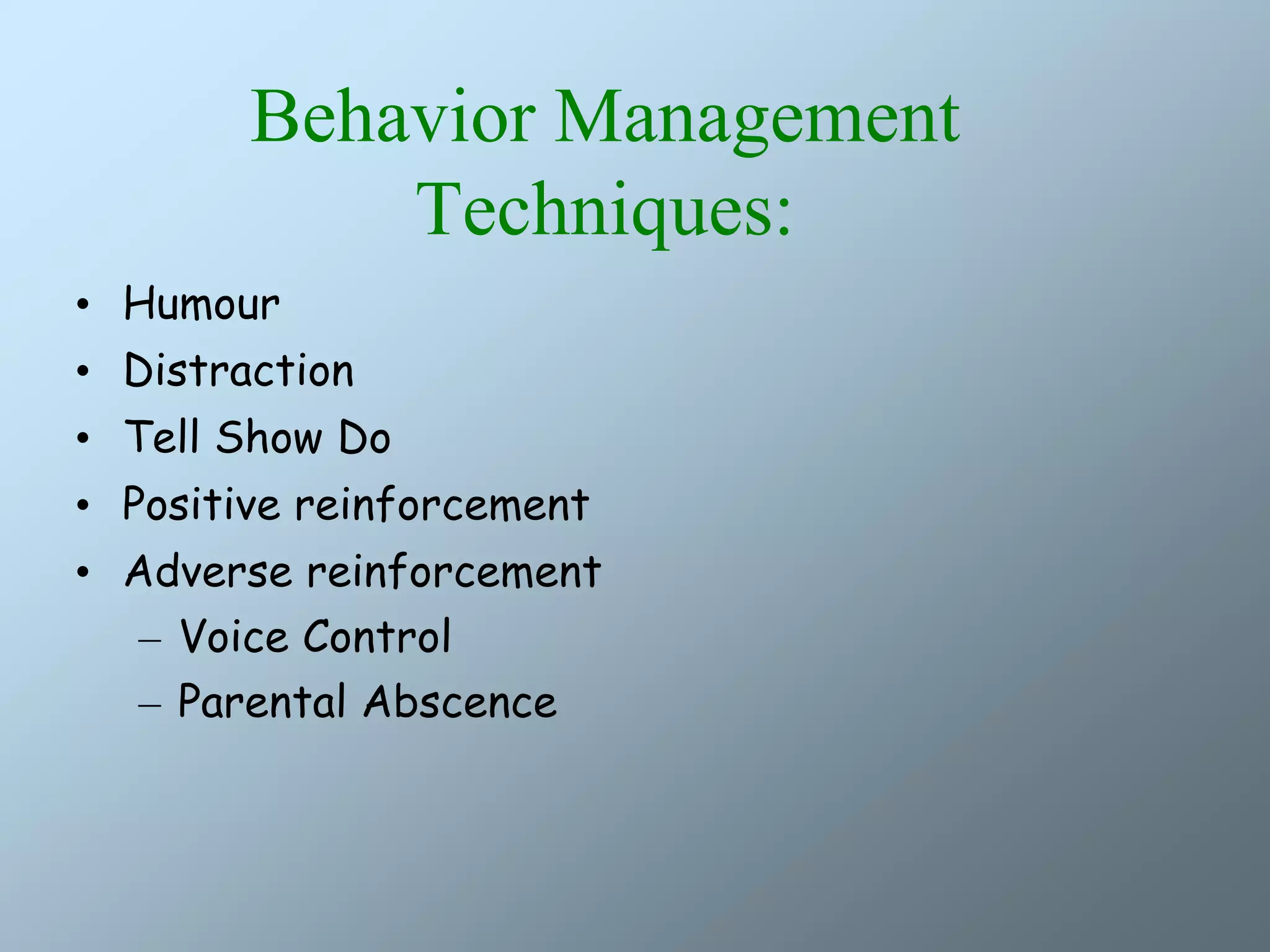 LA and behavior management | PPTX