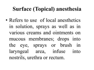 Local anesthesia and nerve blocks in large animals. | PPTX