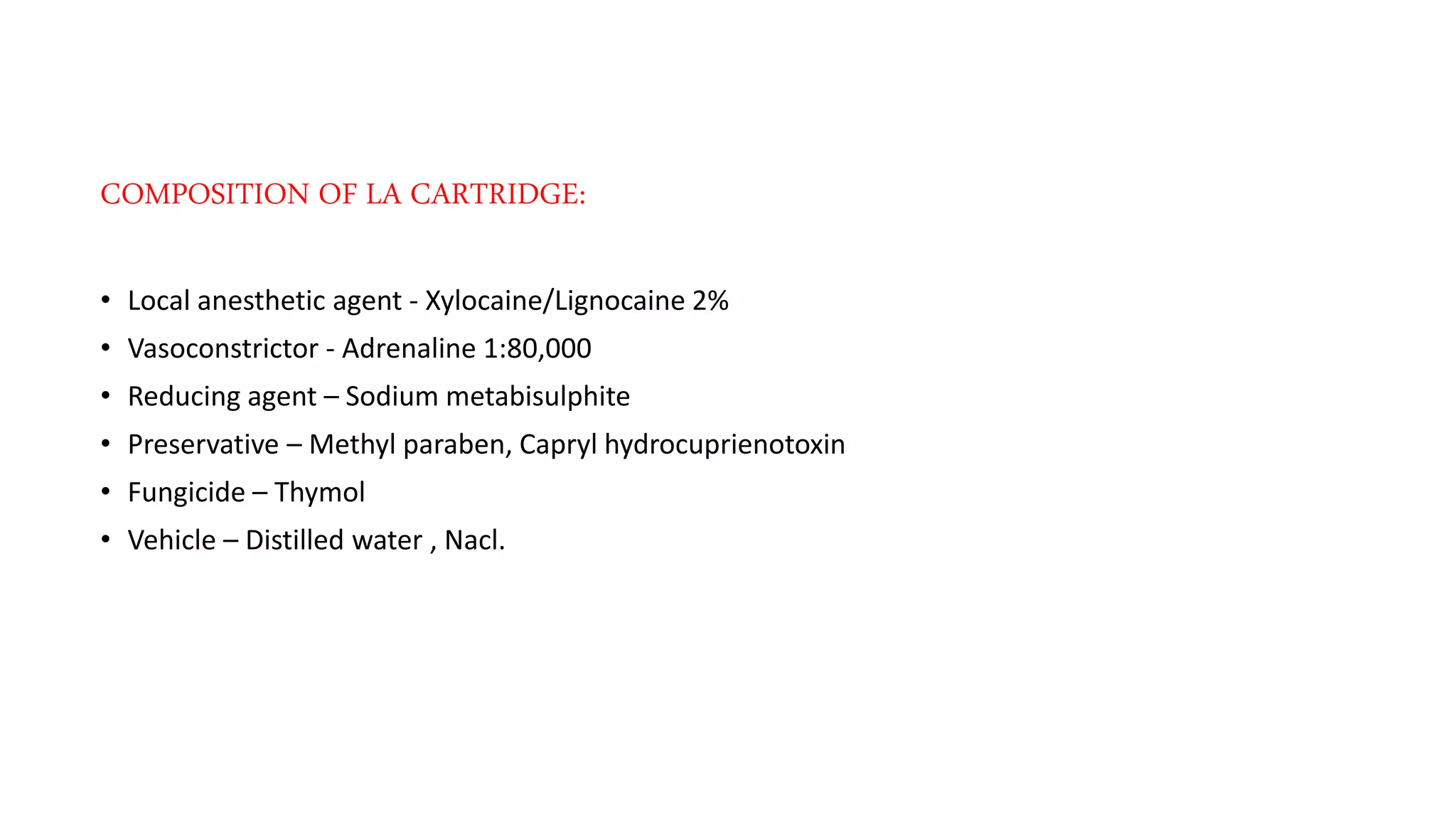 Local anesthesia in dentistry | PPTX