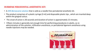 Local anesthesia in dentistry | PPTX