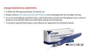 Local anesthesia in dentistry | PPTX