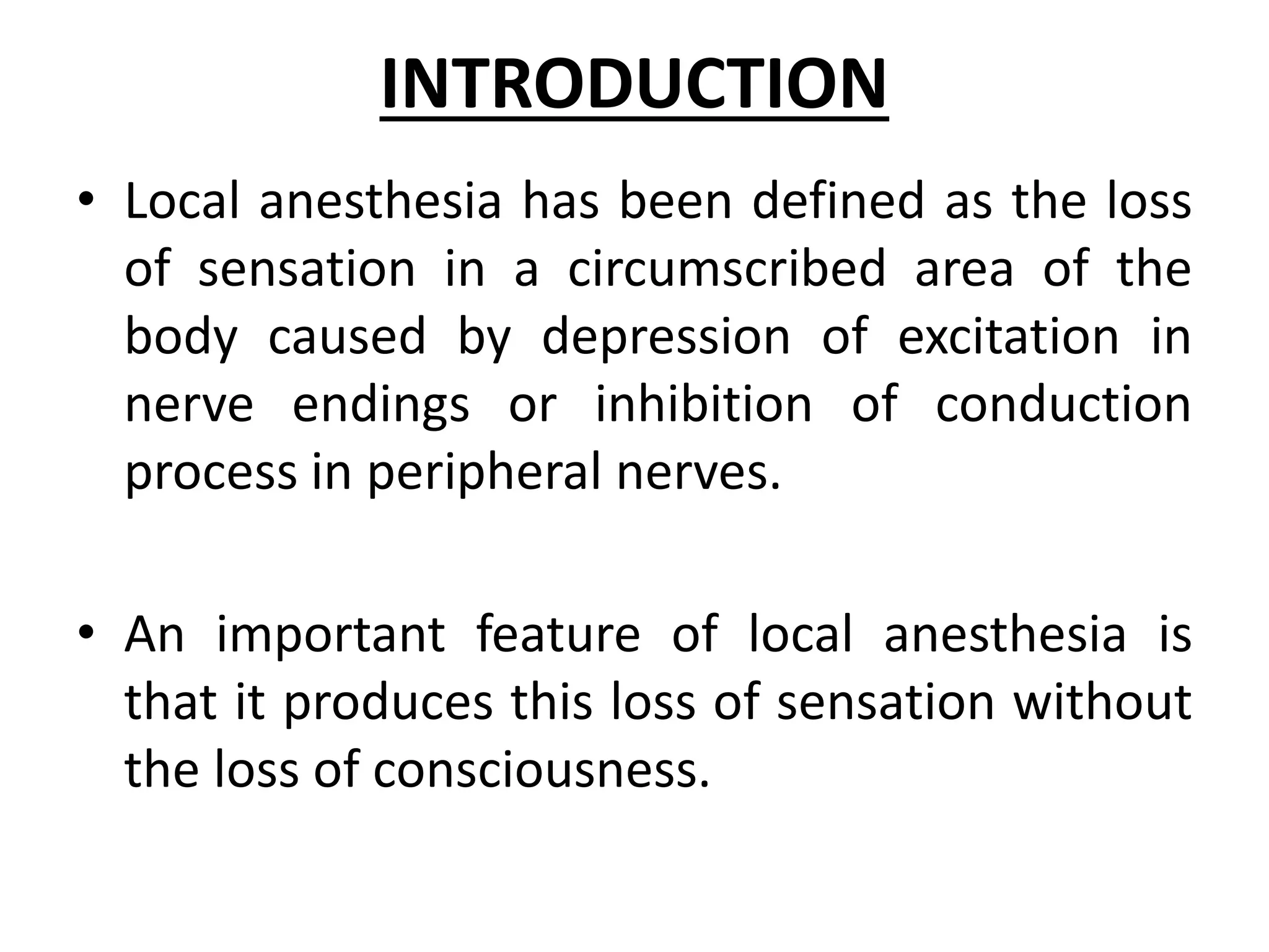 Local anesthesia ppt | PPTX