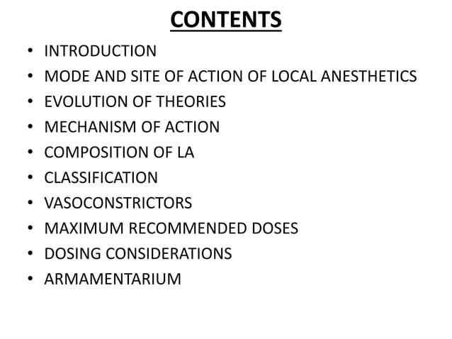 Local anesthesia ppt | PPTX | Chemistry | Science