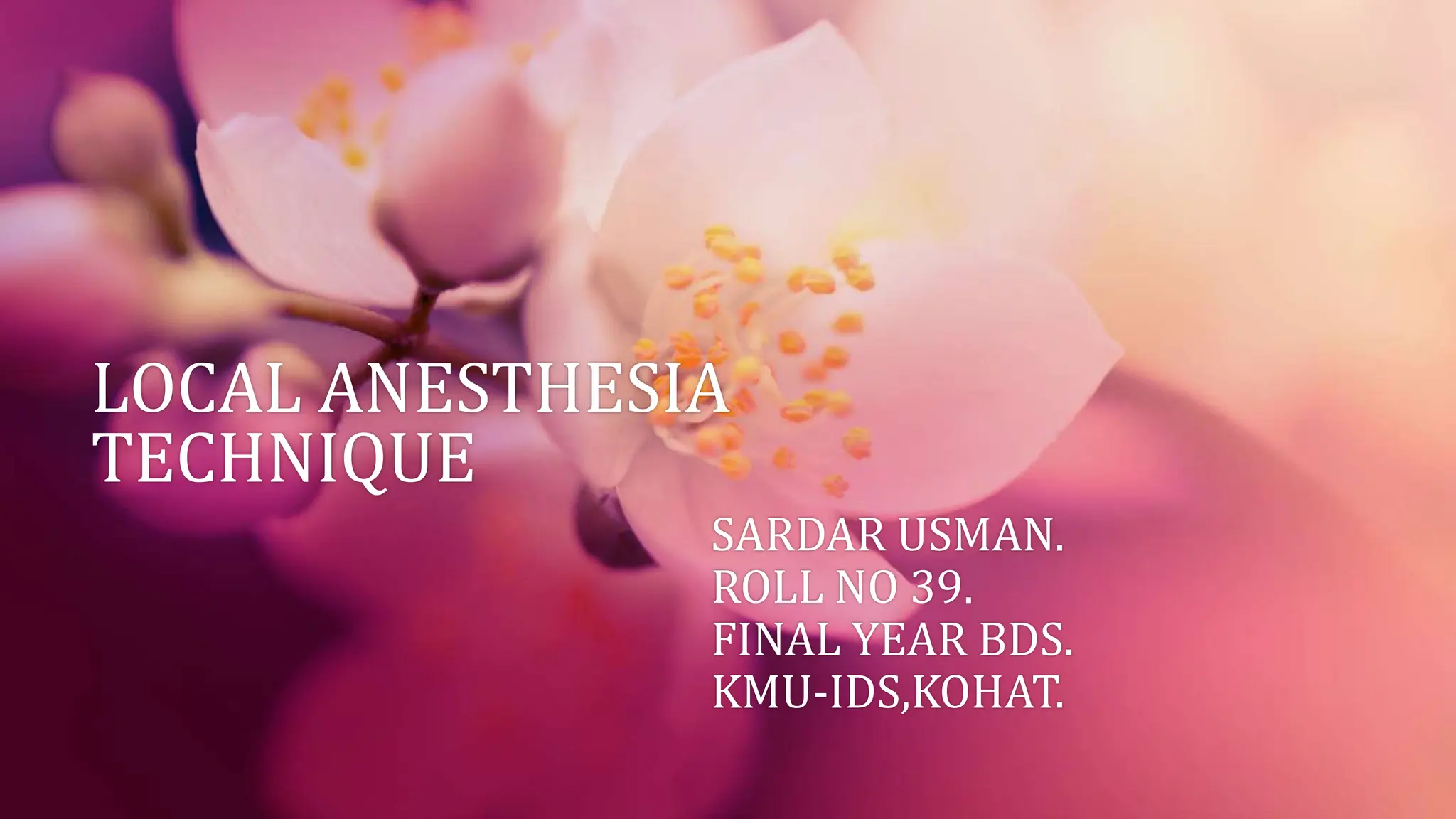 LOCAL ANESTHESIA TECHNIQUE.pptx