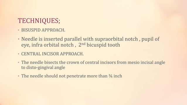 LOCAL ANESTHESIA TECHNIQUE.pptx | Ear, Nose and Throat Conditions ...