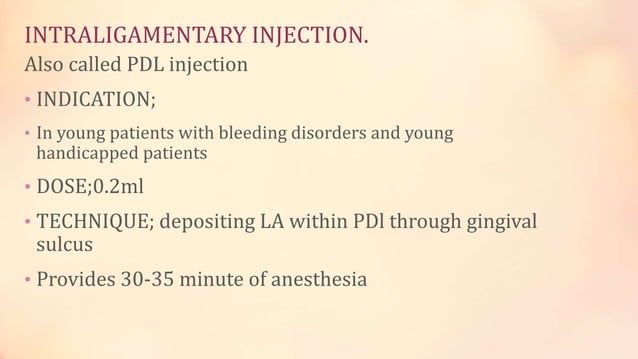 LOCAL ANESTHESIA TECHNIQUE.pptx | Ear, Nose and Throat Conditions ...