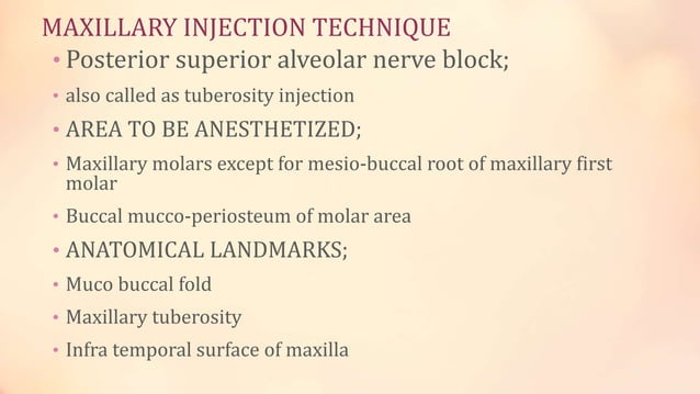 LOCAL ANESTHESIA TECHNIQUE.pptx | Ear, Nose and Throat Conditions ...