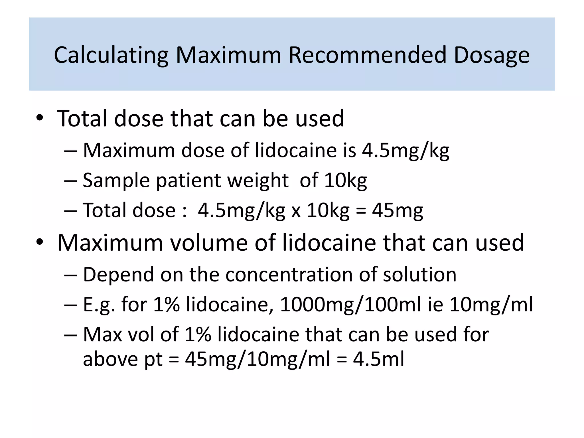 Local anesthetic agents | PPTX