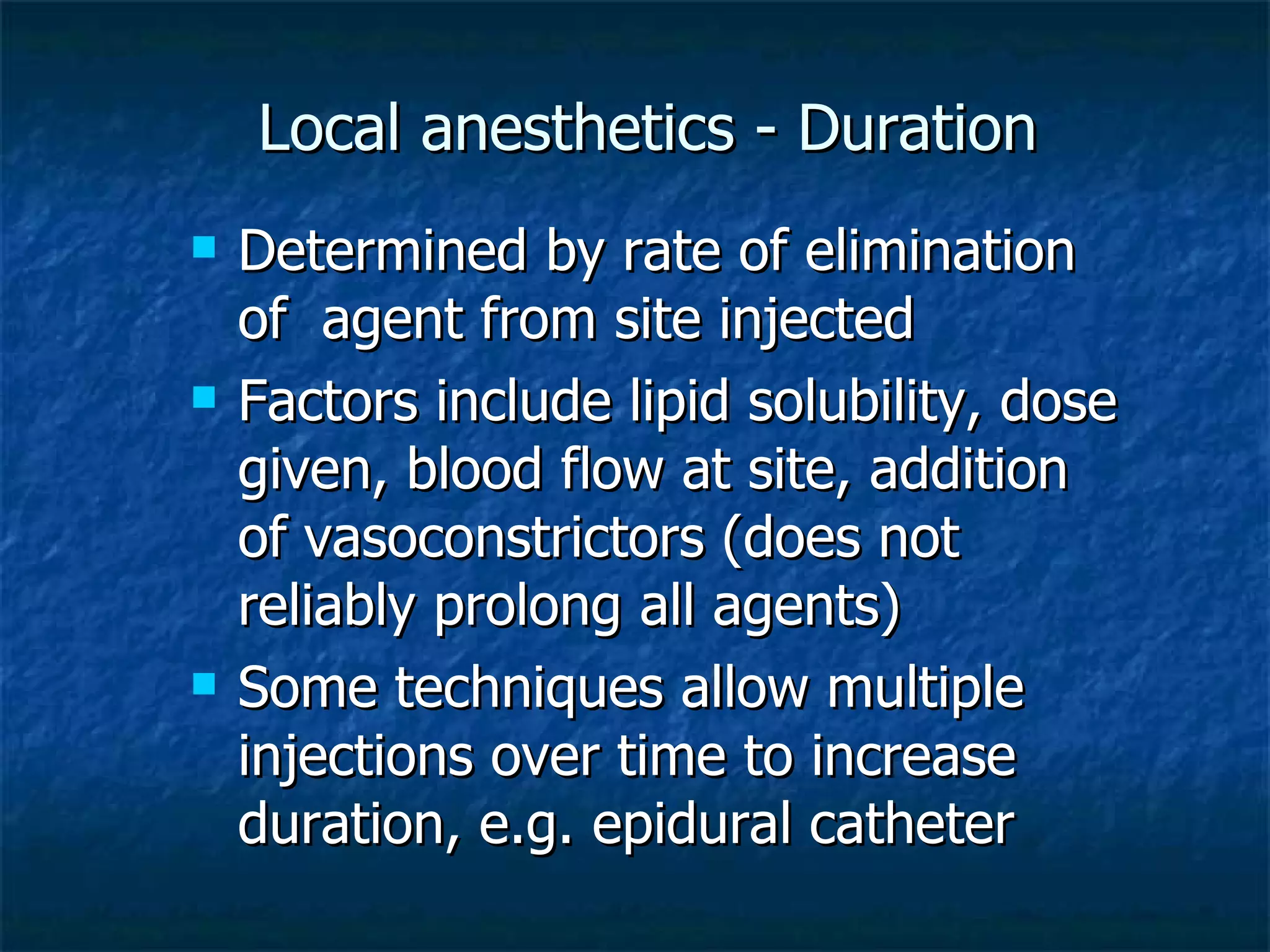 Local Anesthetics | PPT