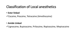 Local anesthetics | PPTX