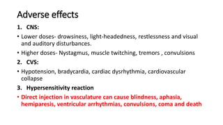 Local anesthetics | PPTX