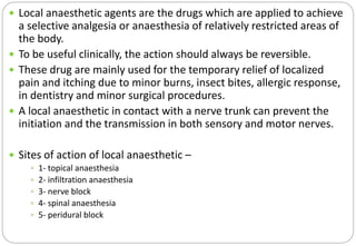 Local Anesthetics | PPTX