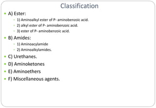Local Anesthetics | PPTX