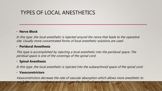 Local Anesthetics | PPT