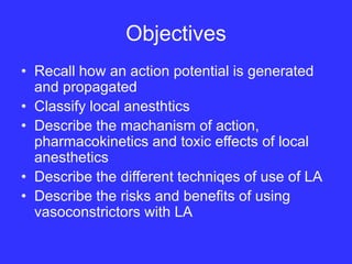 Local anesthetics.ppt