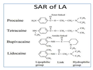 Local Anesthetics-medicinal chemistry | PPTX