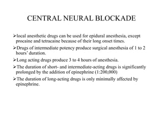Choice of Local Anesthetics for Anesthesia.pptx