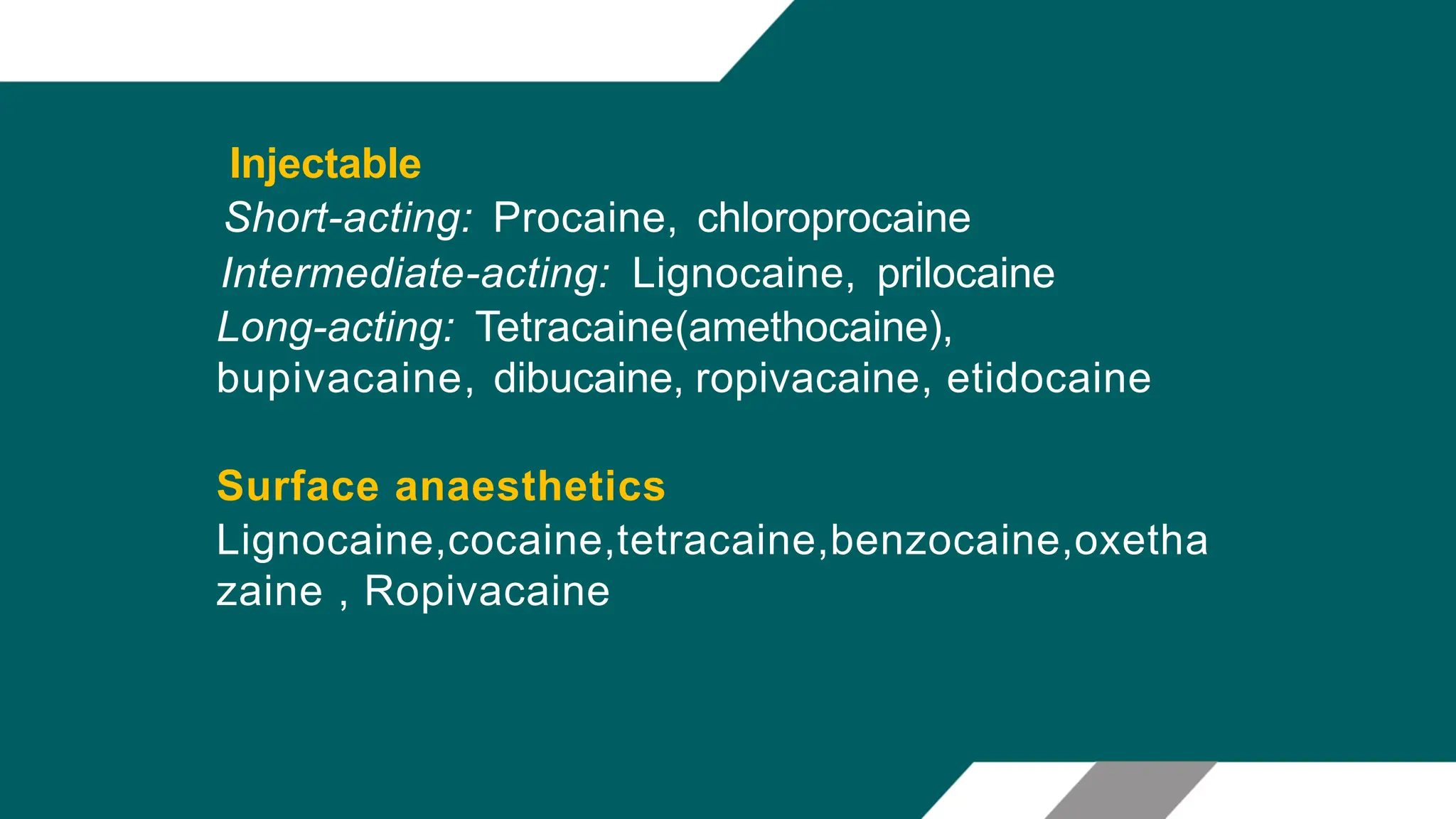 local anesthetics presentation anesthesia complete guide | PPTX