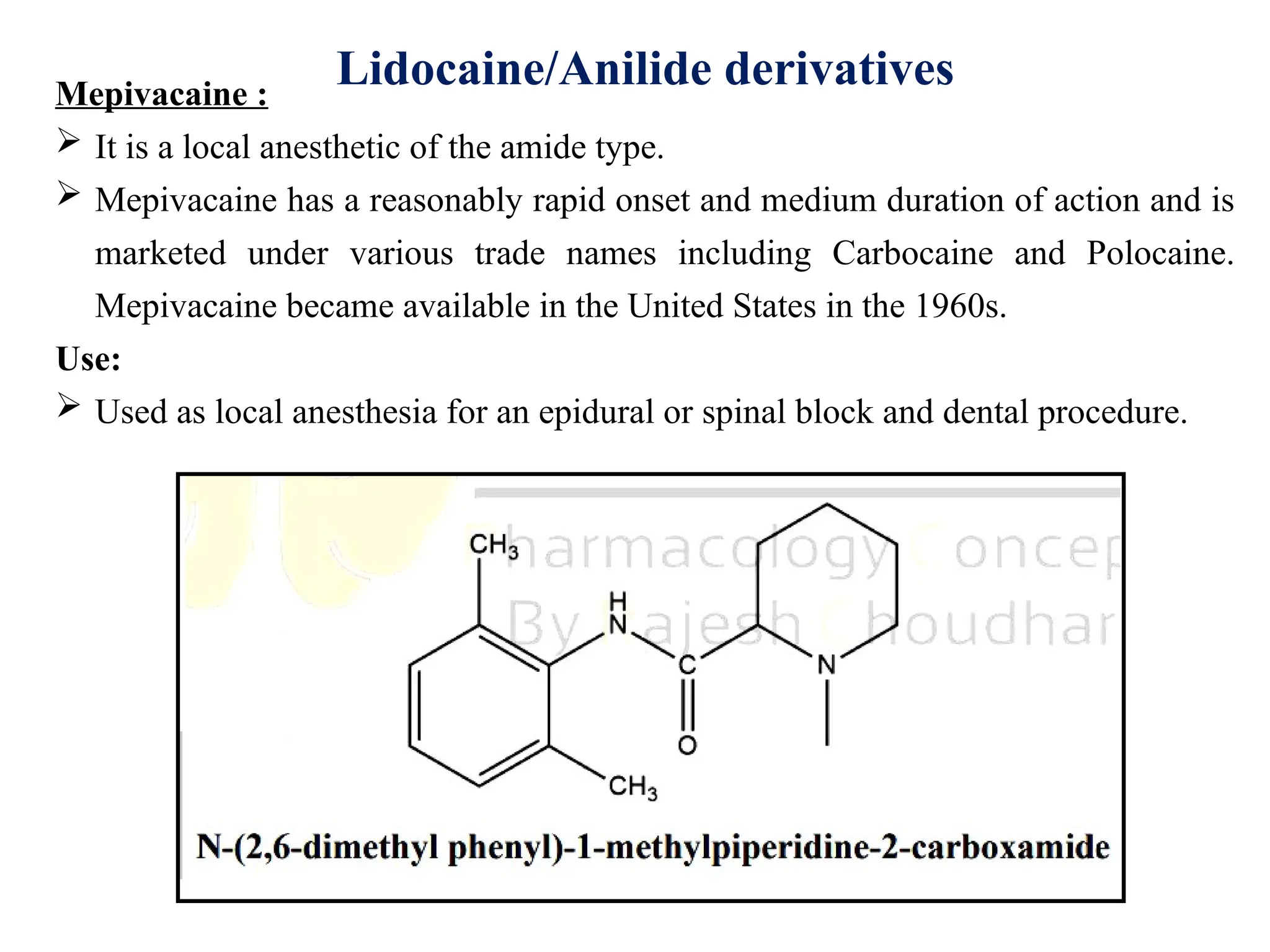 Local Anesthetics medicinal Chemistry - II | PPTX