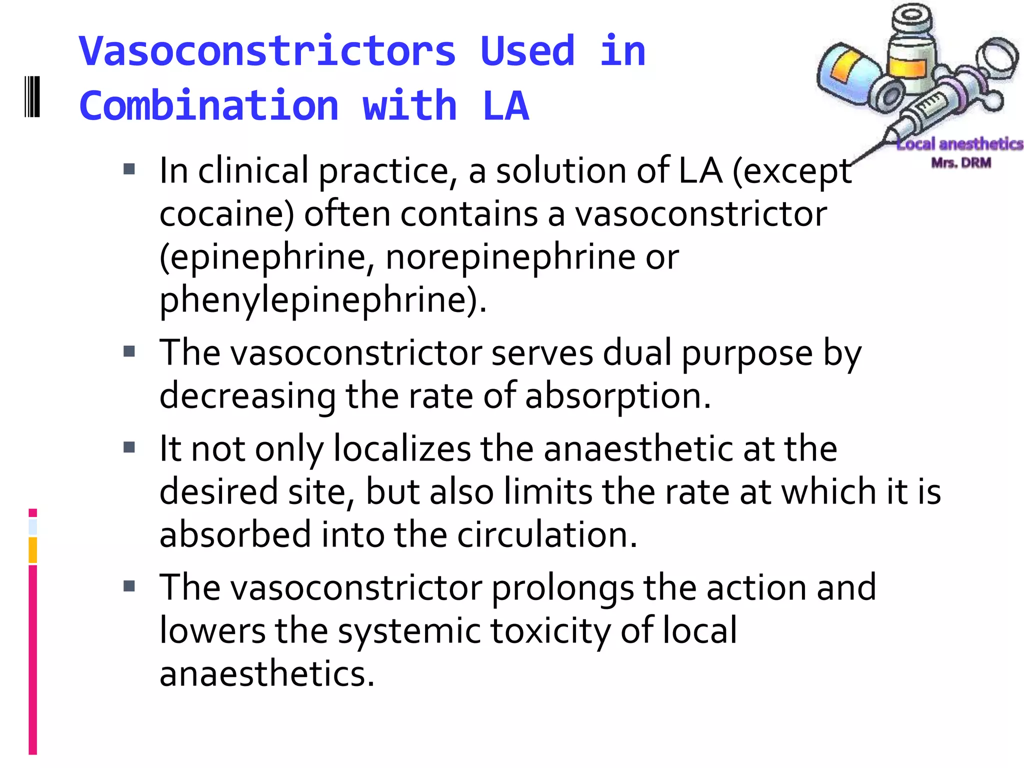 Local anesthetics drm | PPTX