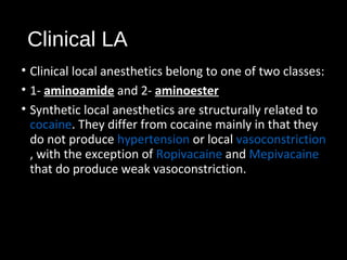 Local anesthetics | PPT