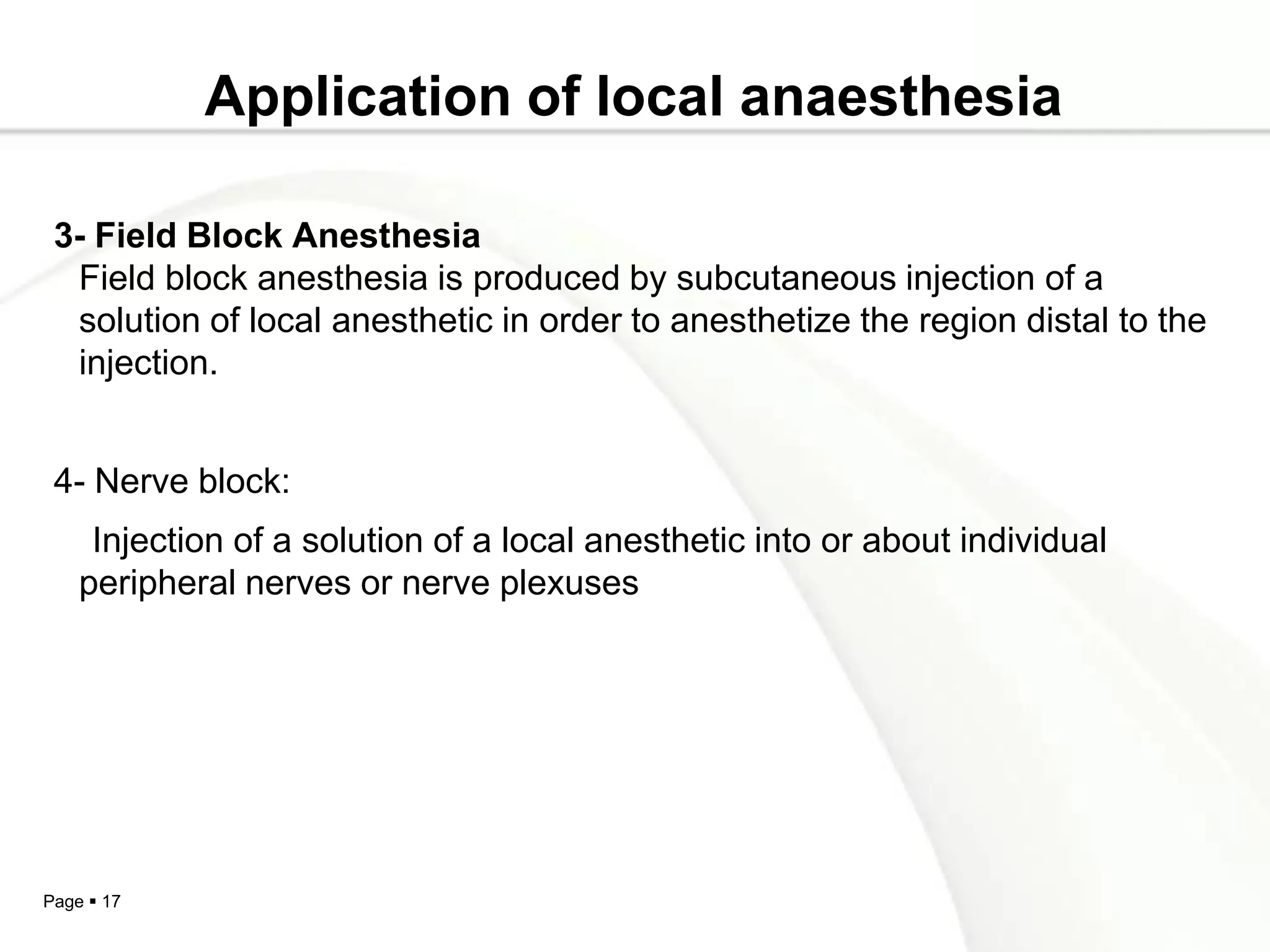 Local anesthetics agents | PPTX