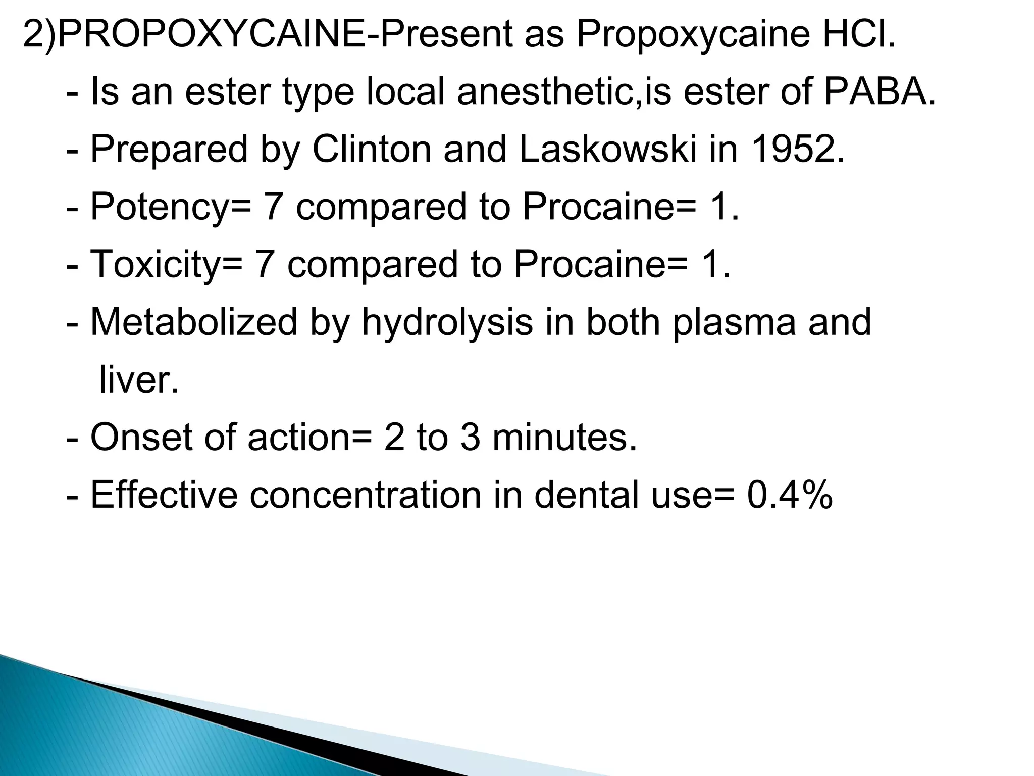 Local anesthetics,drugs, doses,theories, mechanisms | PPT