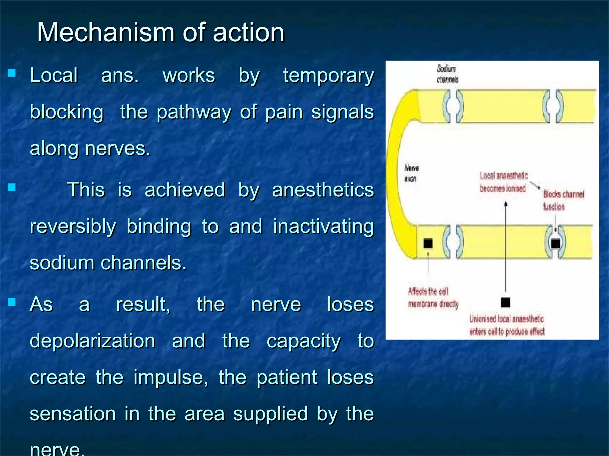 Local anesthetics in dentistry | PPT