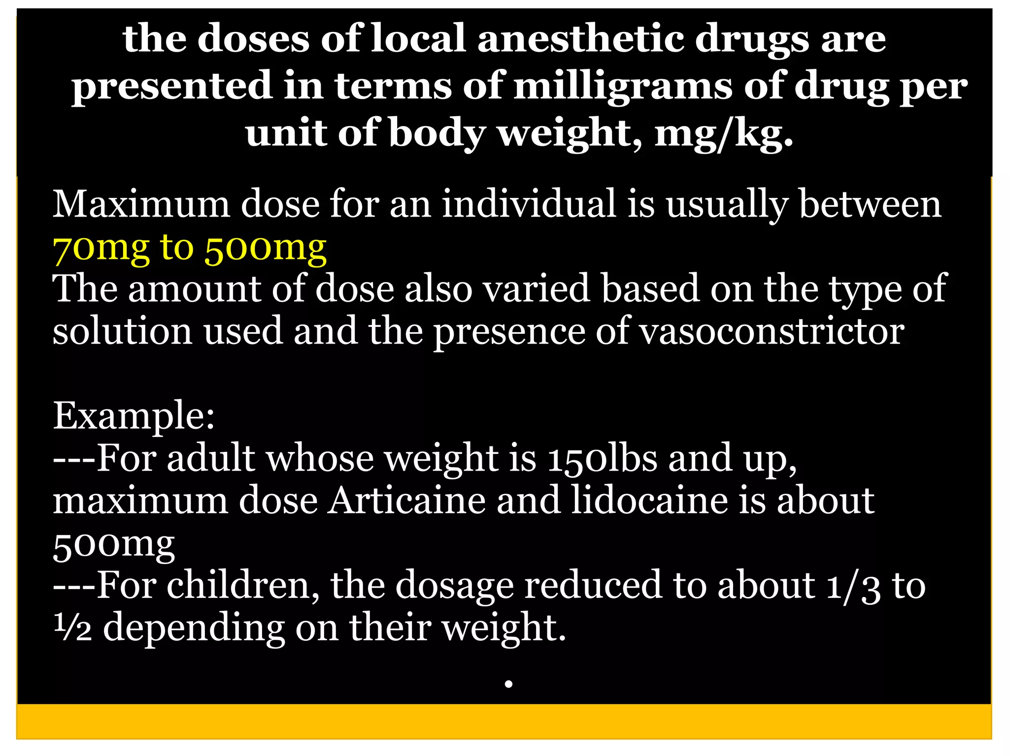 Local anesthetic solution | PPTX