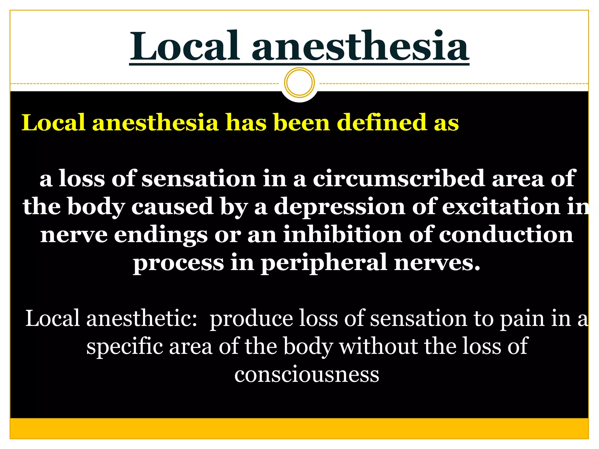 Local anesthetic solution | PPTX