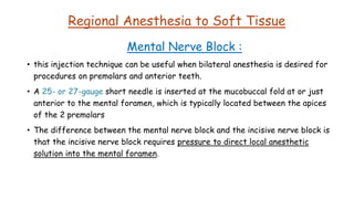 Local anesthetic techniques | PPTX