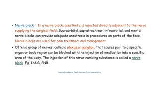 Local anesthetic techniques | PPTX