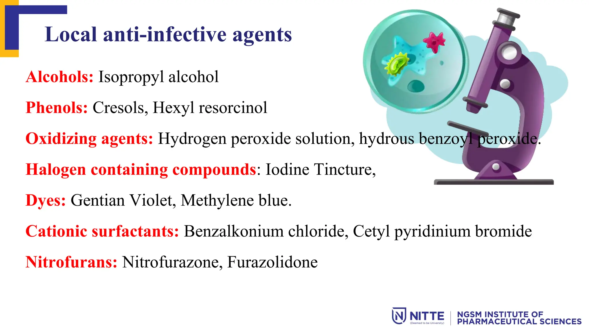 Local anti-infective agents | PPTX