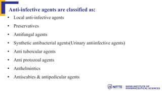 Local anti-infective agents | PPTX