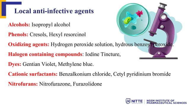 Local anti-infective agents | PPTX | Skin and Dermatology | Diseases ...