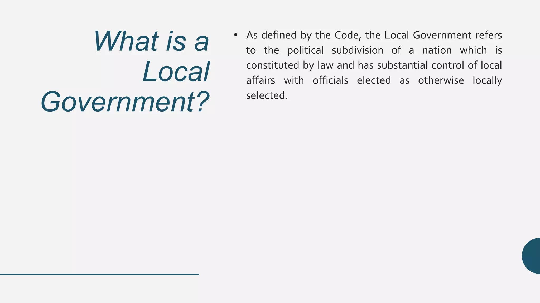 Local autonomy, decentralization and related concepts | PPTX