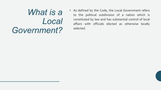 Local autonomy, decentralization and related concepts | PPTX