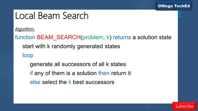 Local beam search example | PPTX