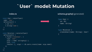 MongoDB.local Berlin: Building a GraphQL API with MongoDB, Prisma and Typescript | PPT