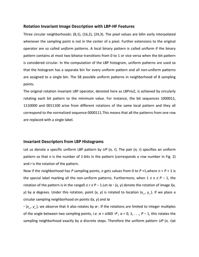 Local binary pattern | PDF