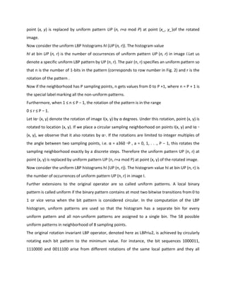 Local binary pattern | PDF