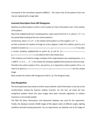 Local binary pattern | PDF