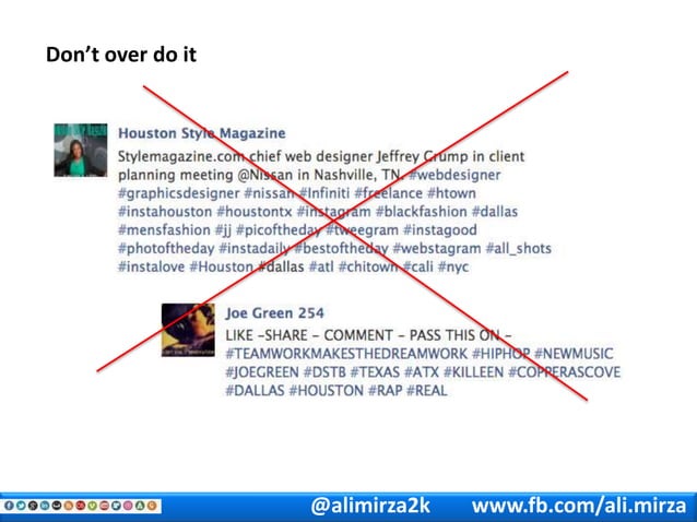 Local businesses and Facebook hashtags | PPTX