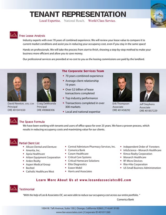Tenant representation experts | PDF