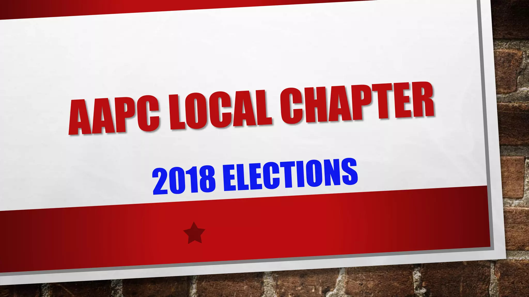 Local chapter elections | PPT