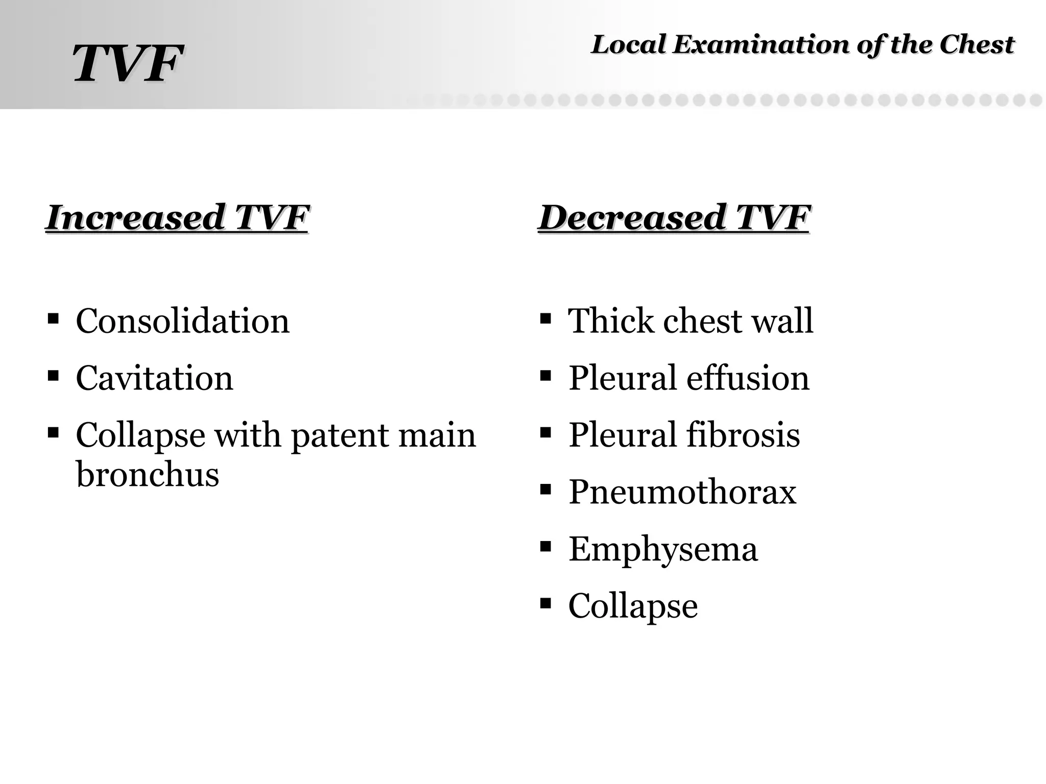 Local chest examination | PPT