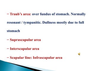 Local chest examination record modified | PPTX