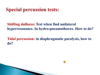Local chest examination record modified | PPTX